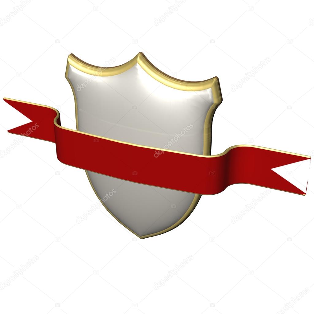 Sheild clásico aislado en el blanco — Foto de stock #75830693 © richter1910