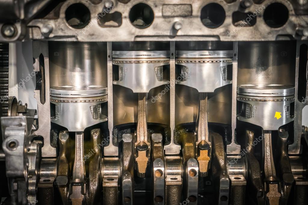 Engine piston cross section — Stock Photo © jannystockphoto #107241908