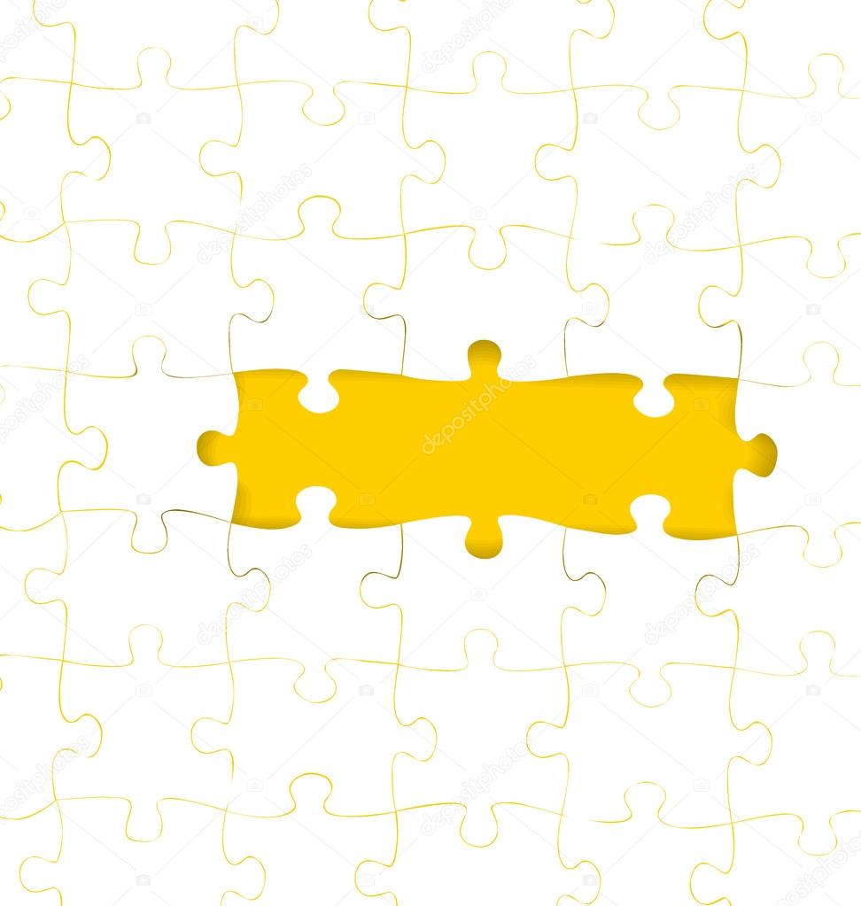 Paper cut of Puzzle. Vector illustration. Stock Vector by ...