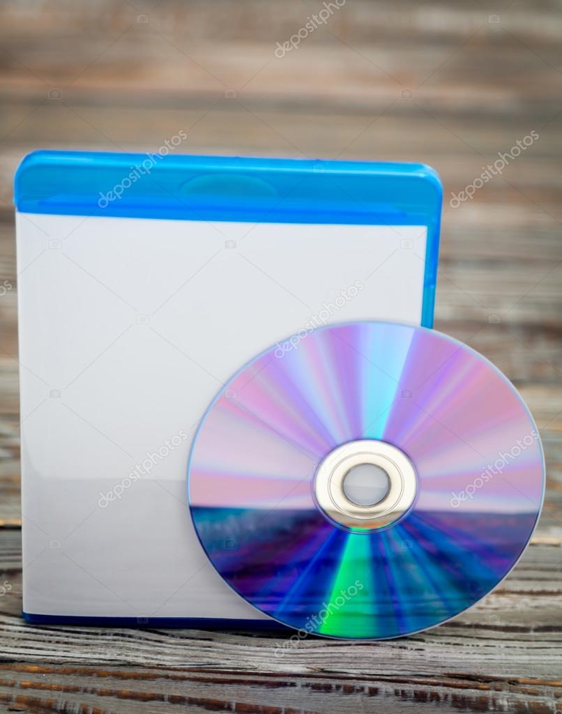 Blank compact disc with cover — Stock Photo © jannystockphoto #77412452