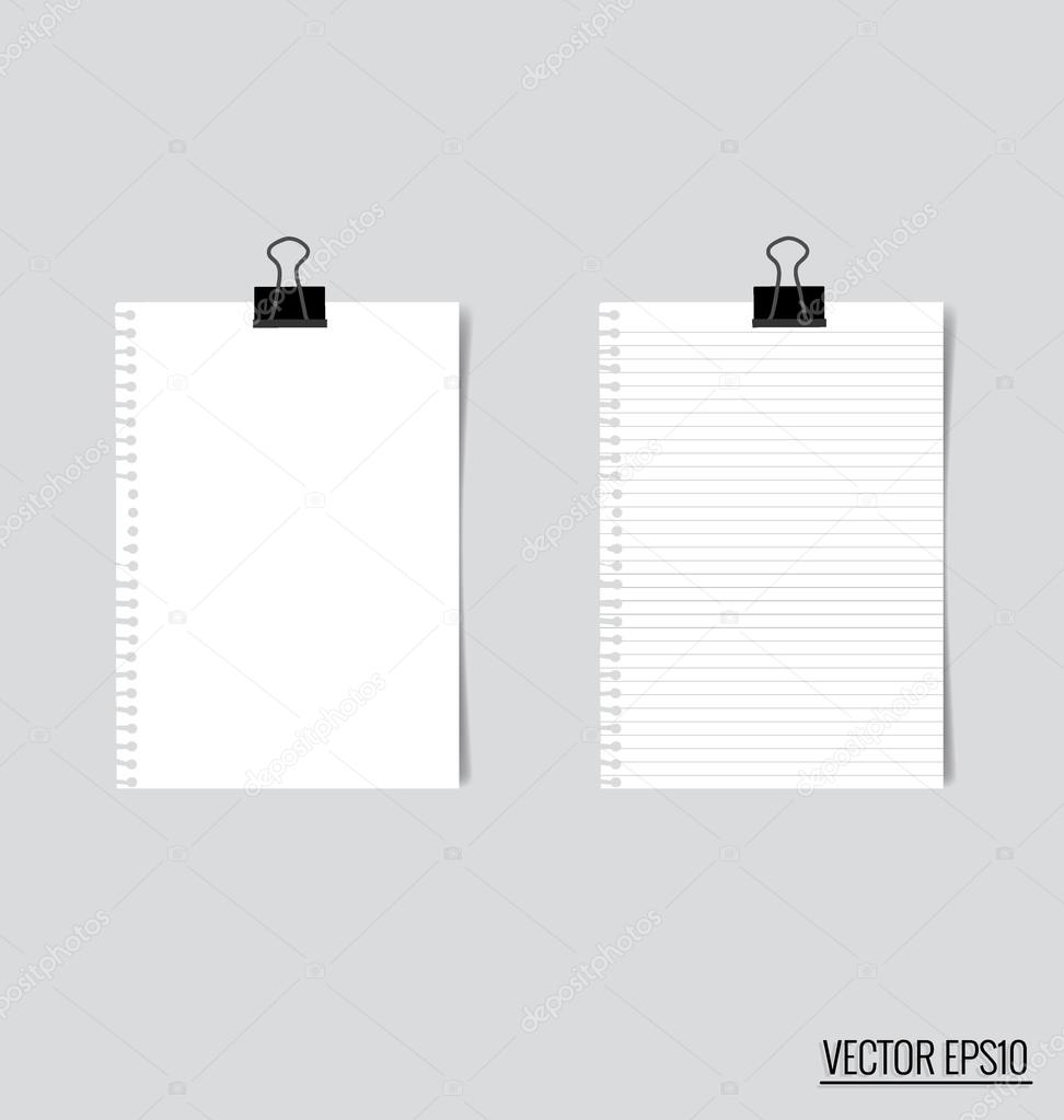 Various white papers Stock Vector Image by ©jannystockphoto #83296754