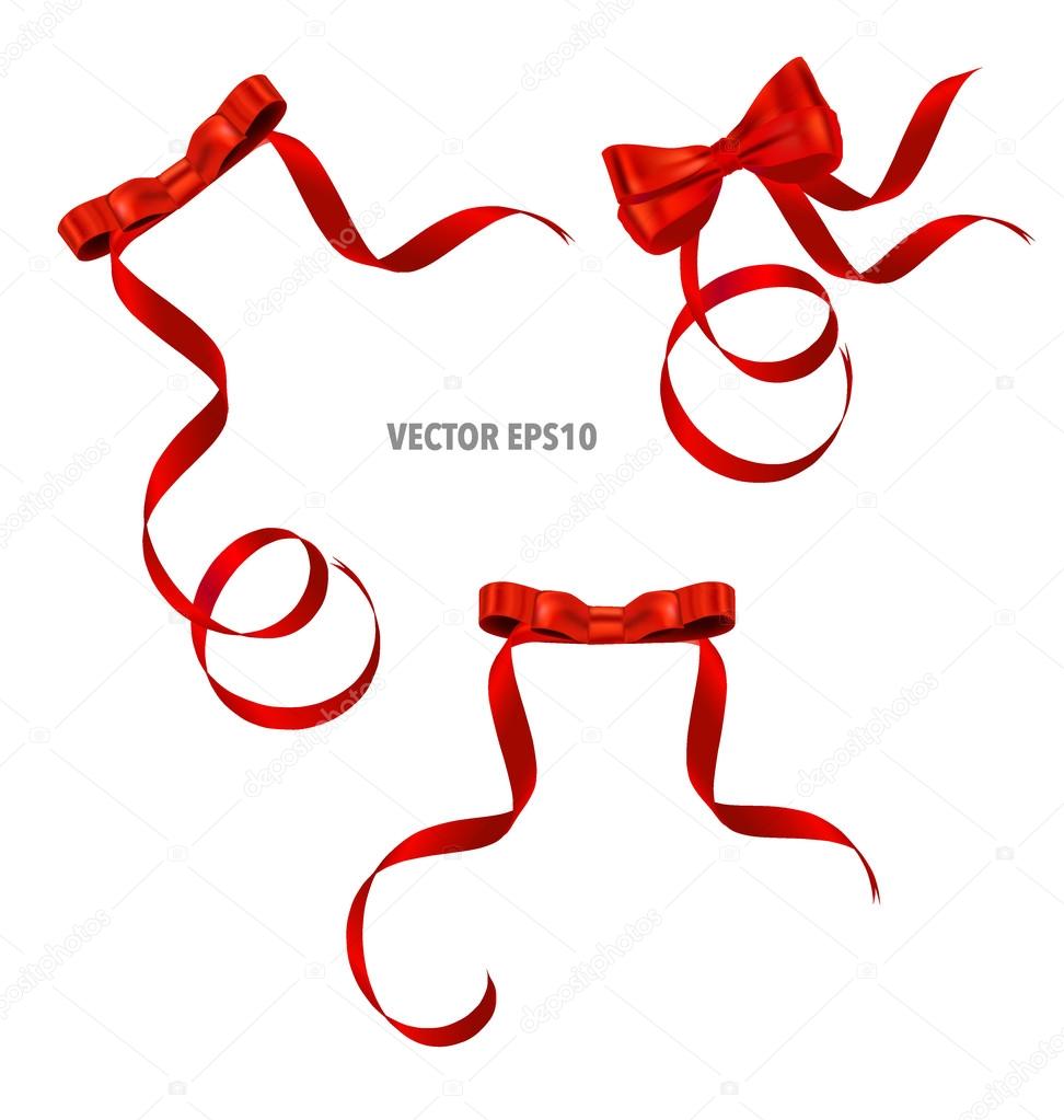 Shiny red ribbons Stock Vector Image by ©jannystockphoto #86960510
