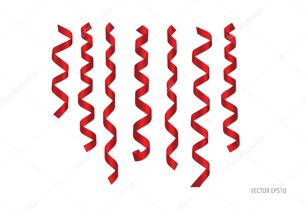 Design with red ribbons Stock Vector Image by ©jannystockphoto #90529846