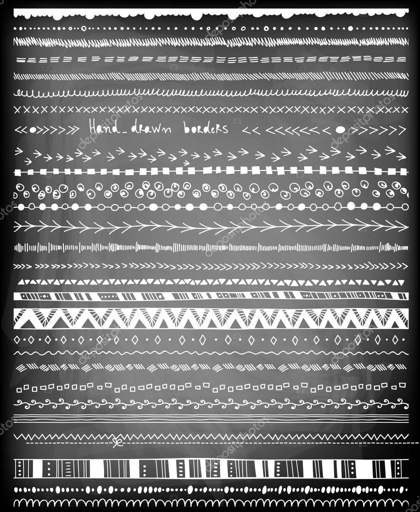 Hand - drawn borders Stock Vector Image by ©katerinamk #53286413
