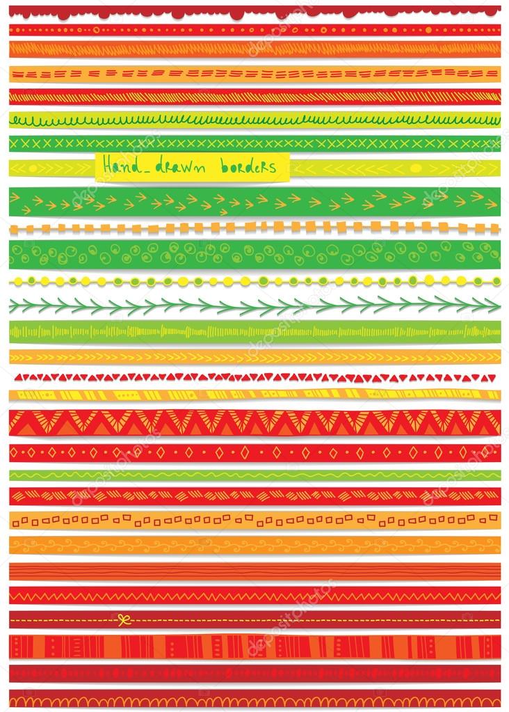 Hand - drawn borders Stock Vector Image by ©katerinamk #53286431