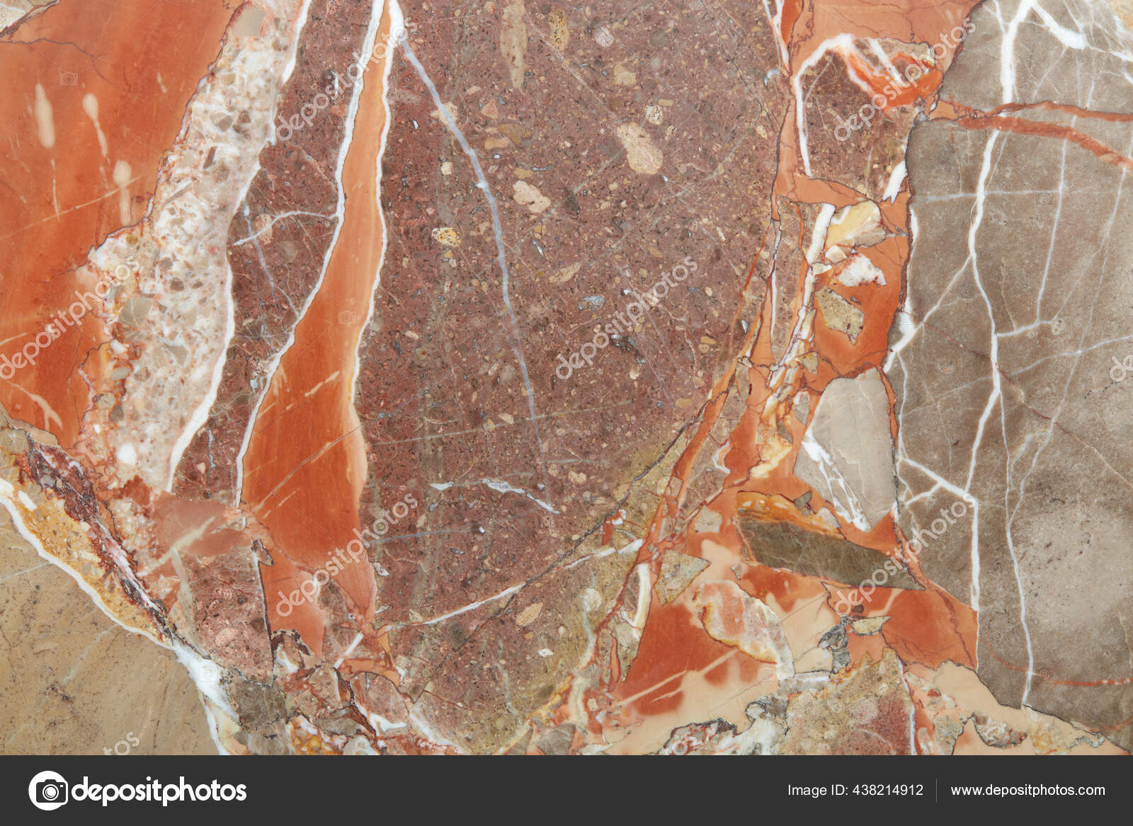 Variegated Marble Gray Brown Colors Stone Texture Background White ...