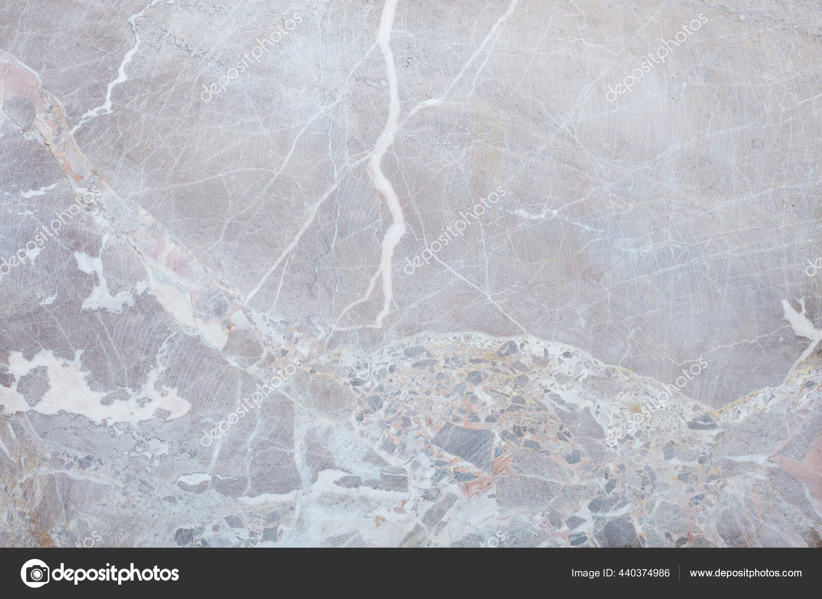 Grey Variegated Stone Texture Background White Vein — Stock Photo ...