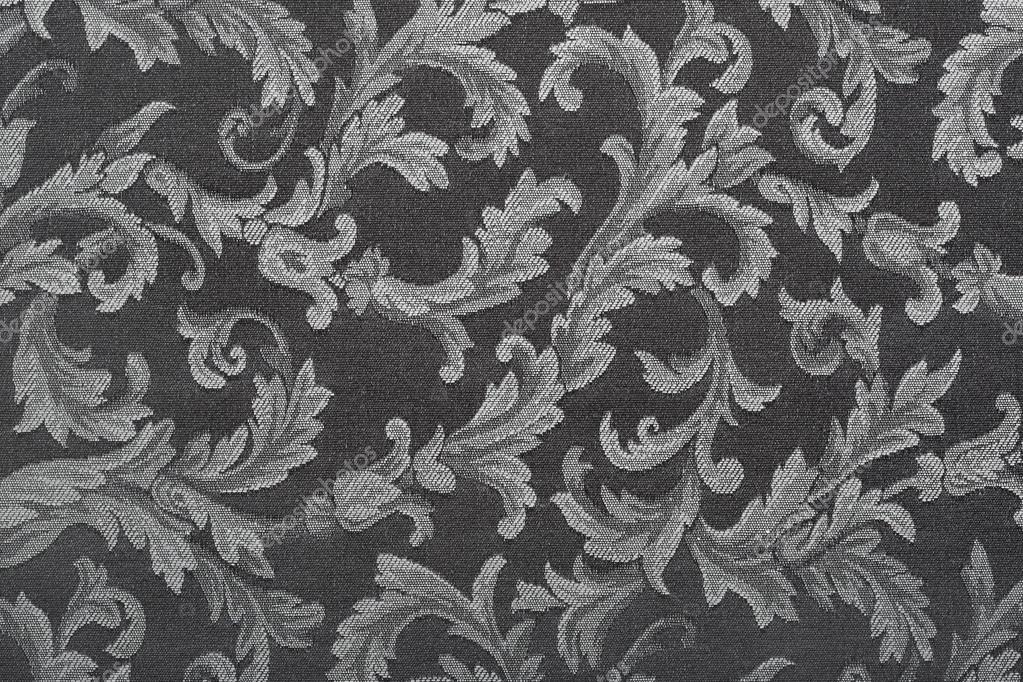 Black Damask Fabric