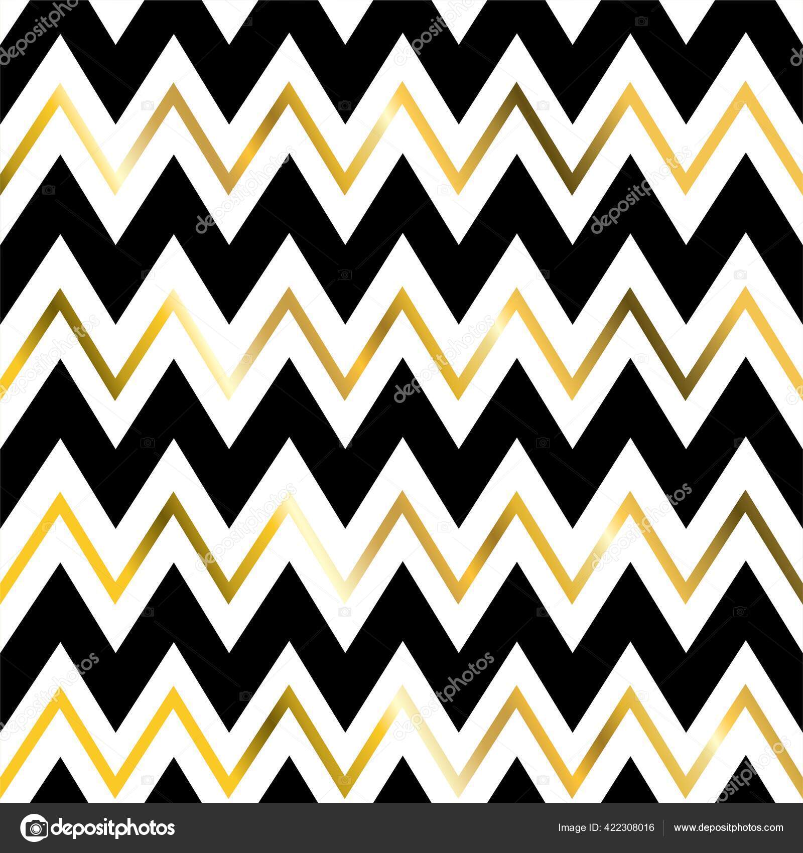 Chevron Background With Initials D