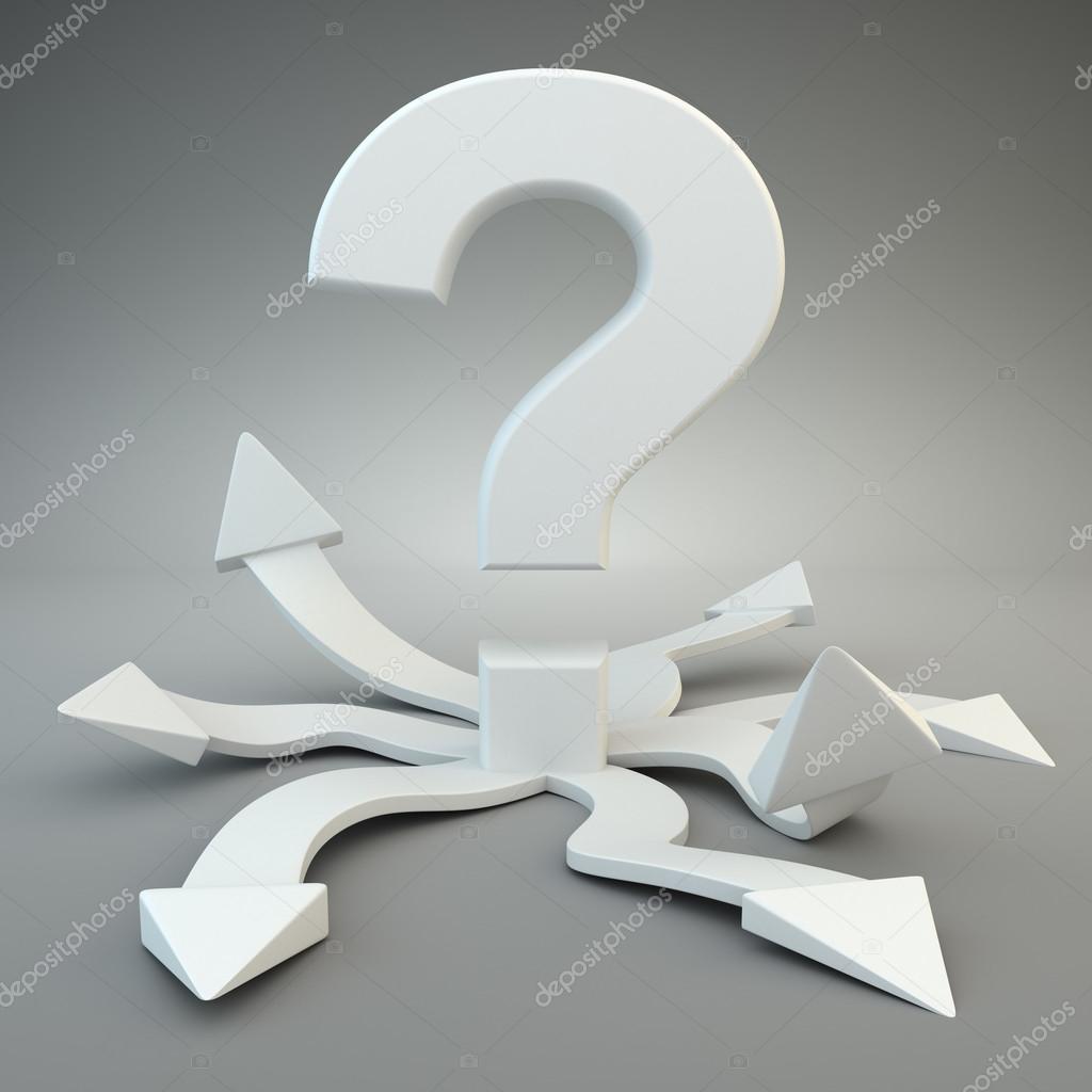 Question mark with many options Stock Photo by ©SSilver 77162211