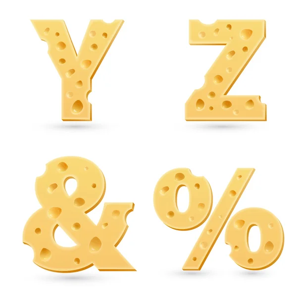 Cheese alphabet Vector Art Stock Images | Depositphotos