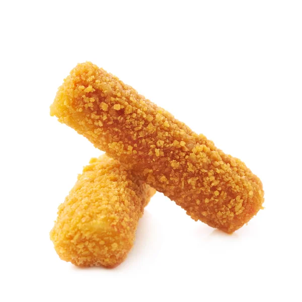Pile of breaded crab sticks isolated Stock Photo by ©nbvf89 98783238