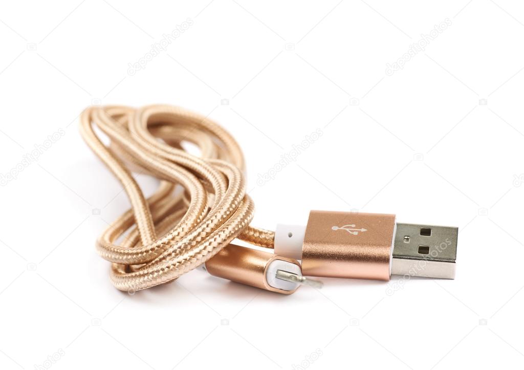 Cable de rayo USB plegado aislado 2023