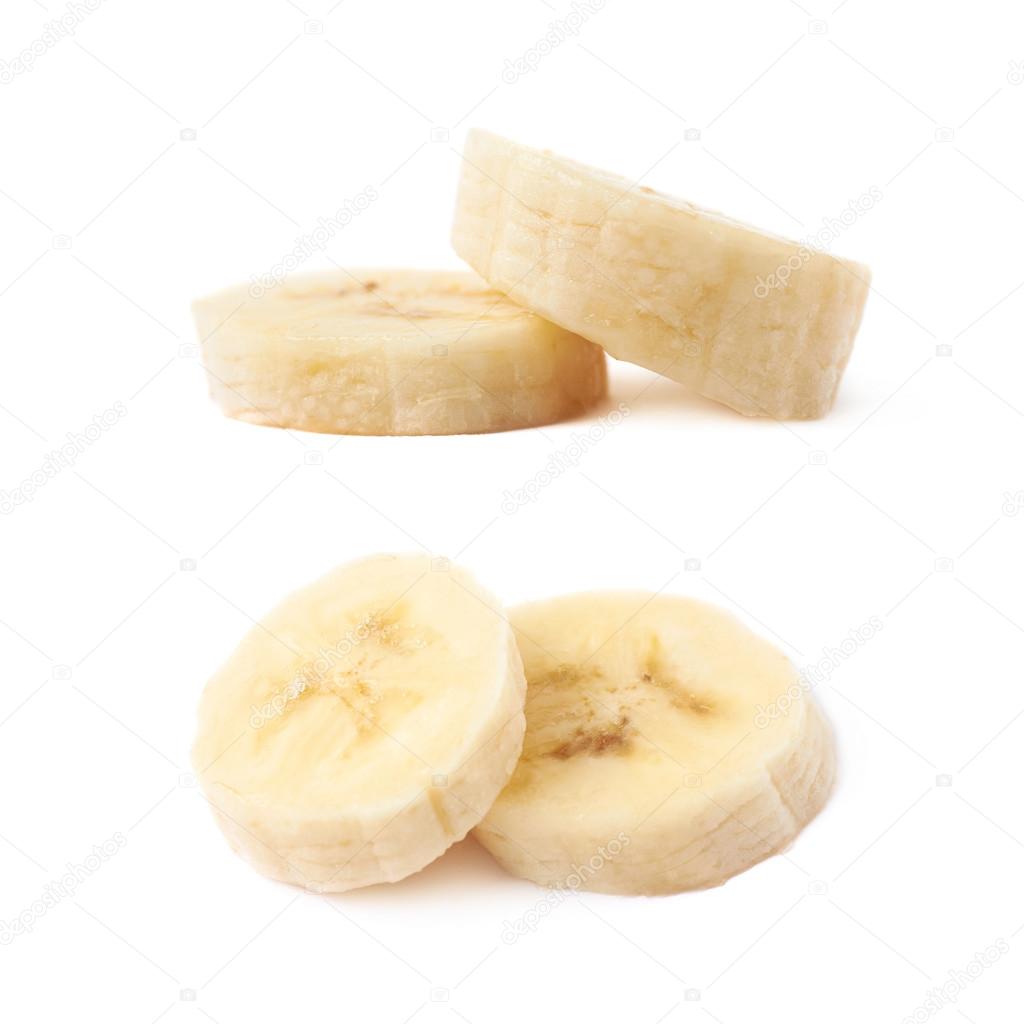 Banana slice isolated Stock Photo by ©nbvf89 106905680
