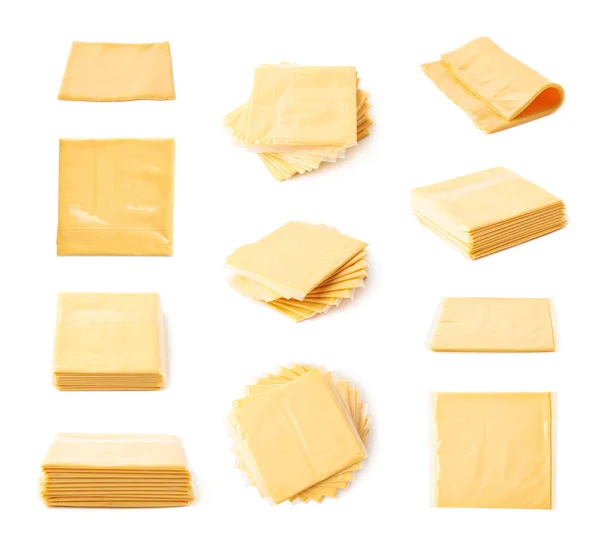Single slice of processed cheese Stock Photo by ©nbvf89 114871178