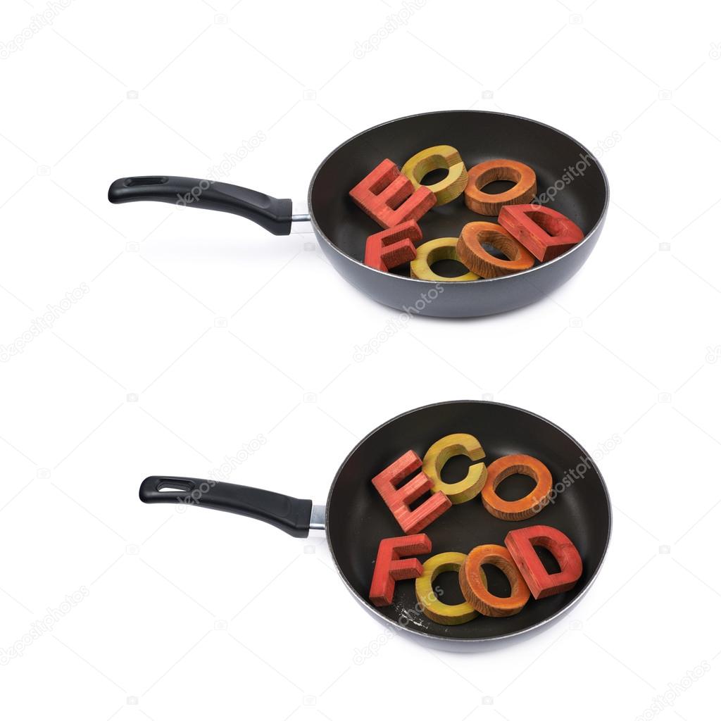 Words in a cooking pan isolated — Stock Photo © nbvf89 #121363624