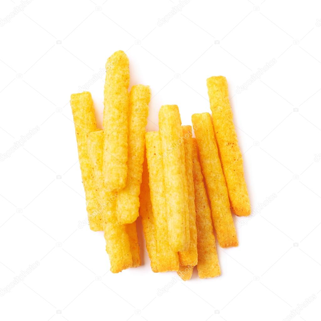 Cheese puff sticks isolated — Stock Photo © nbvf89 #96775656