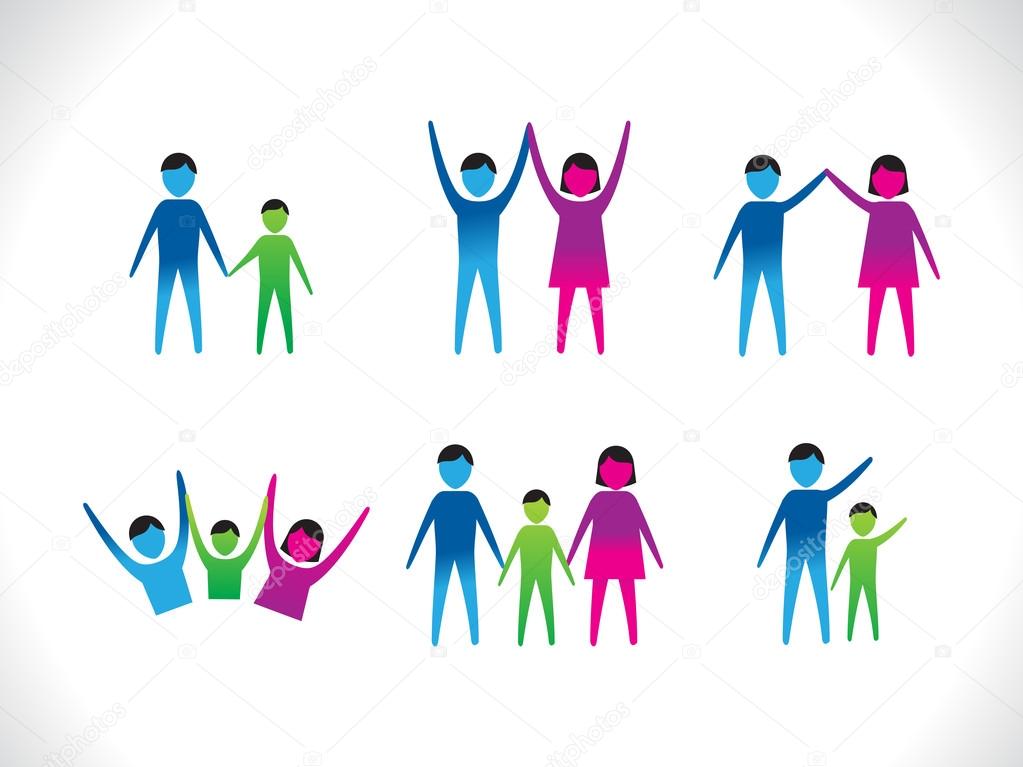 Abstract colorful people icon Stock Vector by ©rioillustrator 56998357
