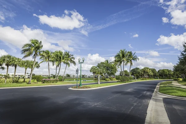 Gated community road and condominiums — Stock Photo © marchello74 #95757324