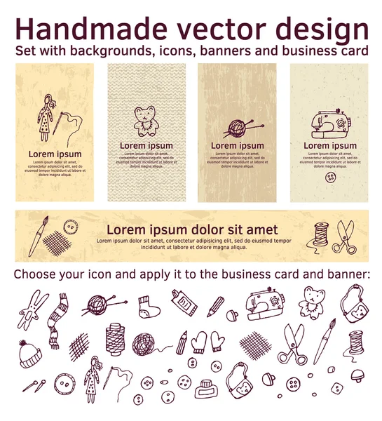 Handmade icons Vector Art Stock Images | Depositphotos