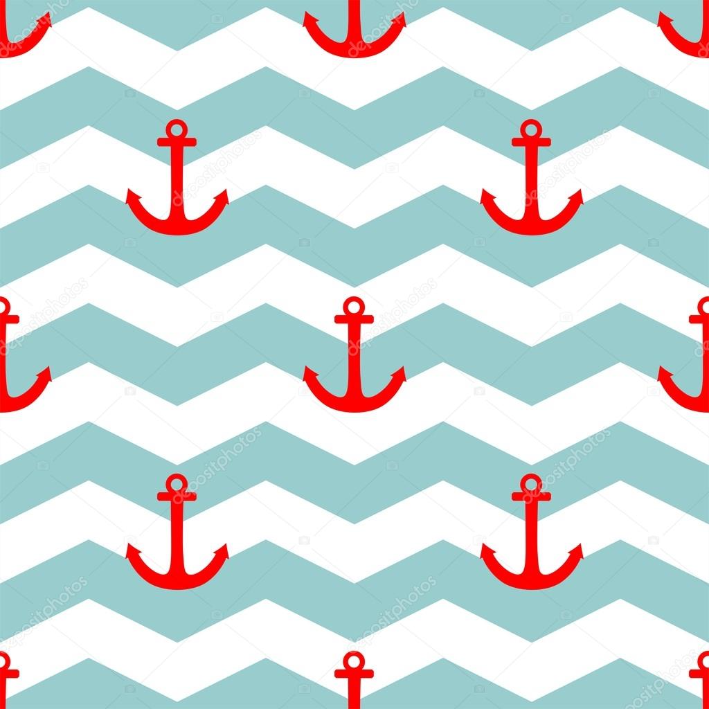Chevron Background With Anchor