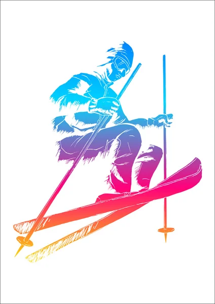 Skiing Vector Art Stock Images | Depositphotos