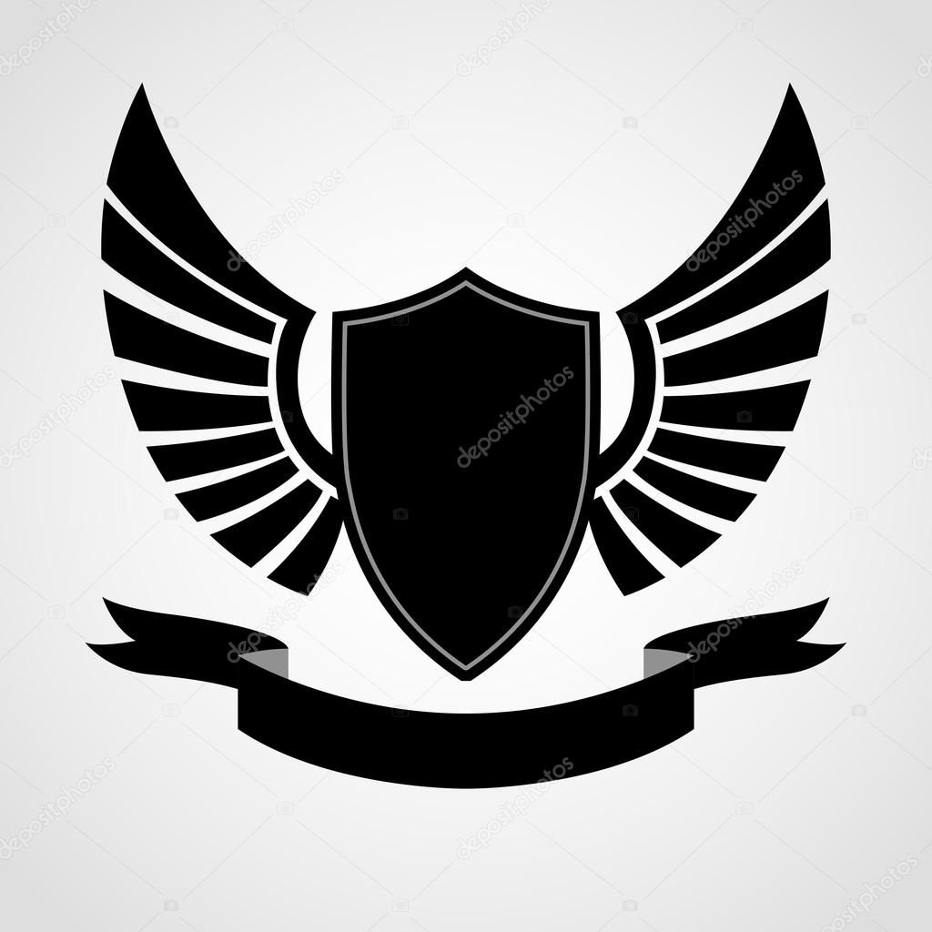 Shield and Wings — Stock Vector © rudall30 #73726835