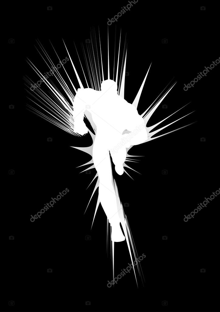 Superhero Flash Silhouette