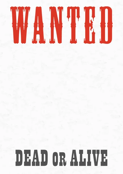Vintage Western Reward Placard Wanted Dead Alive Poster Template Stock ...