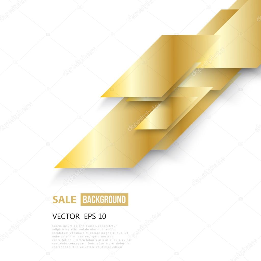 Vector abstract geometric gold background Stock Vector by ©ikatod 100361766