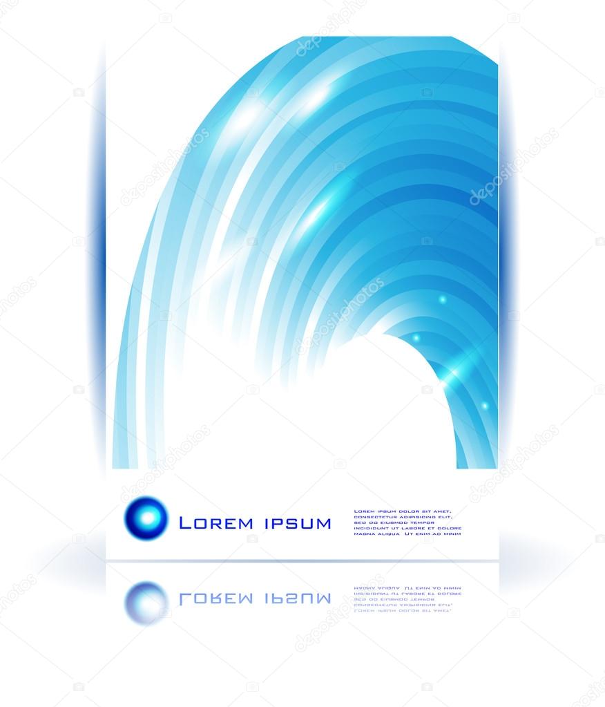 Vector abstract circle and wave. Stock Vector Image by ©ikatod #60430309