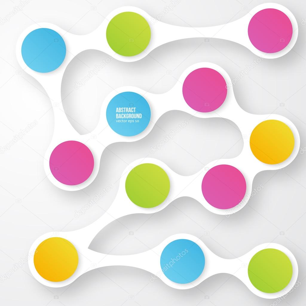 Vector color circles. infographic Color molecule Stock Vector Image by ...