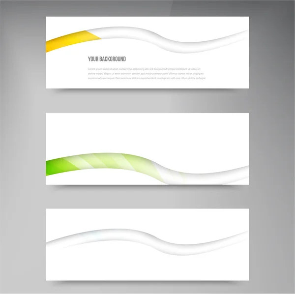 Conjunto de banners vectoriales modernos con líneas Vector de stock por ...