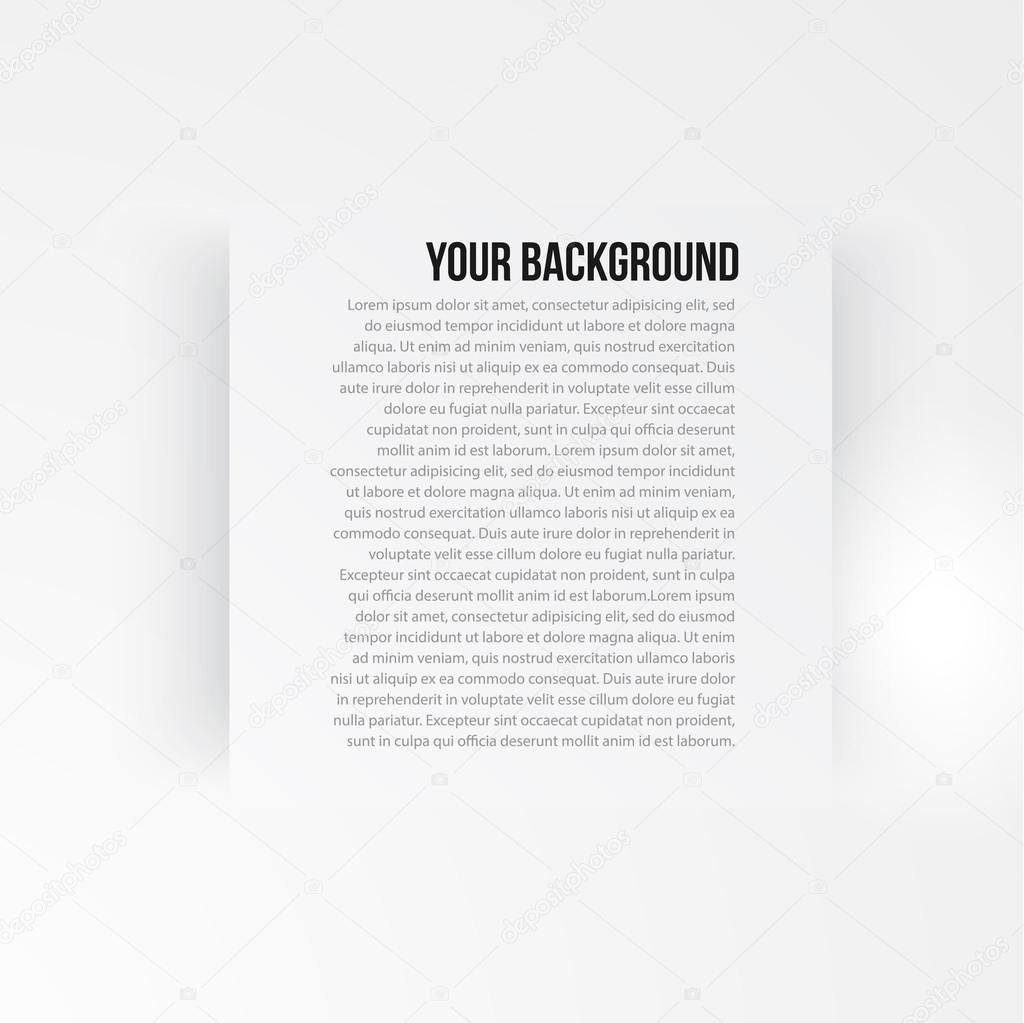 Vector paper template banner. White note Stock Vector Image by ©ikatod ...