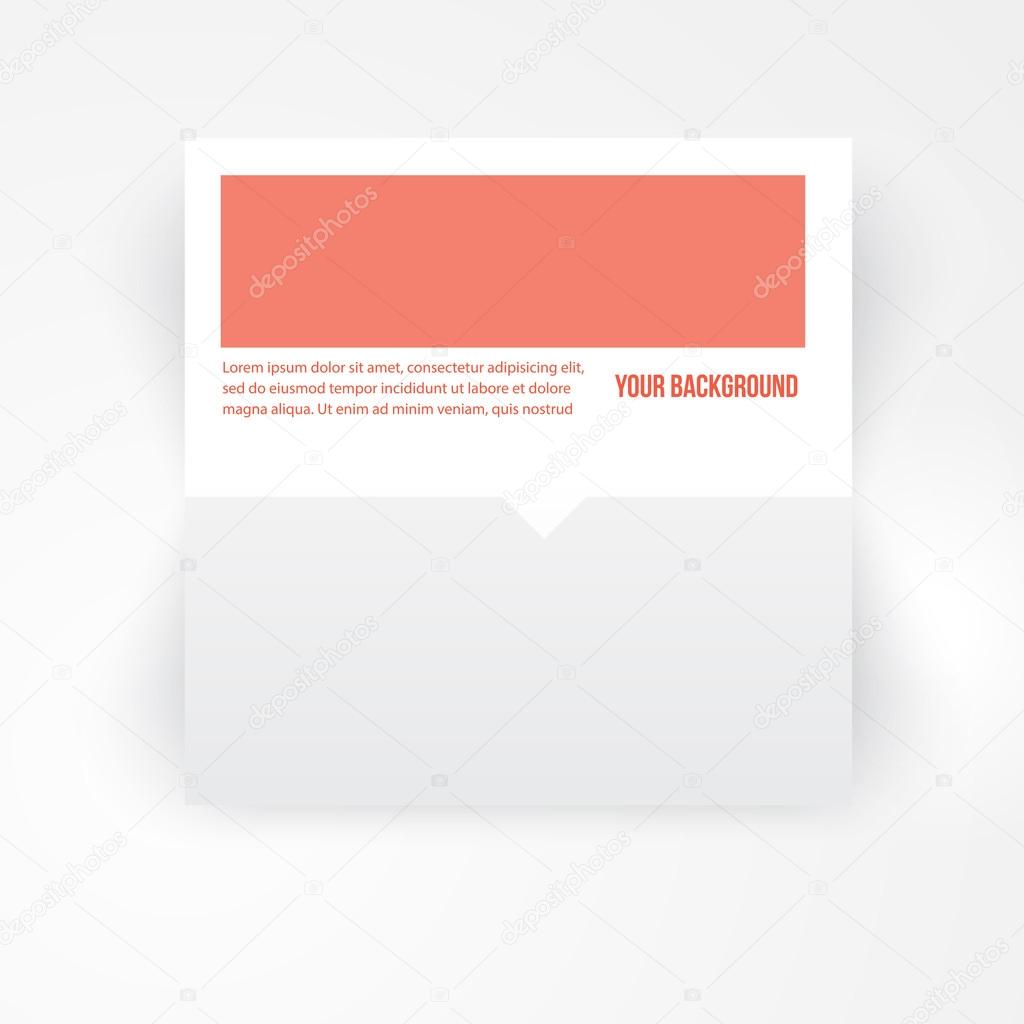 Vector paper template banner. White note Stock Vector Image by ©ikatod ...