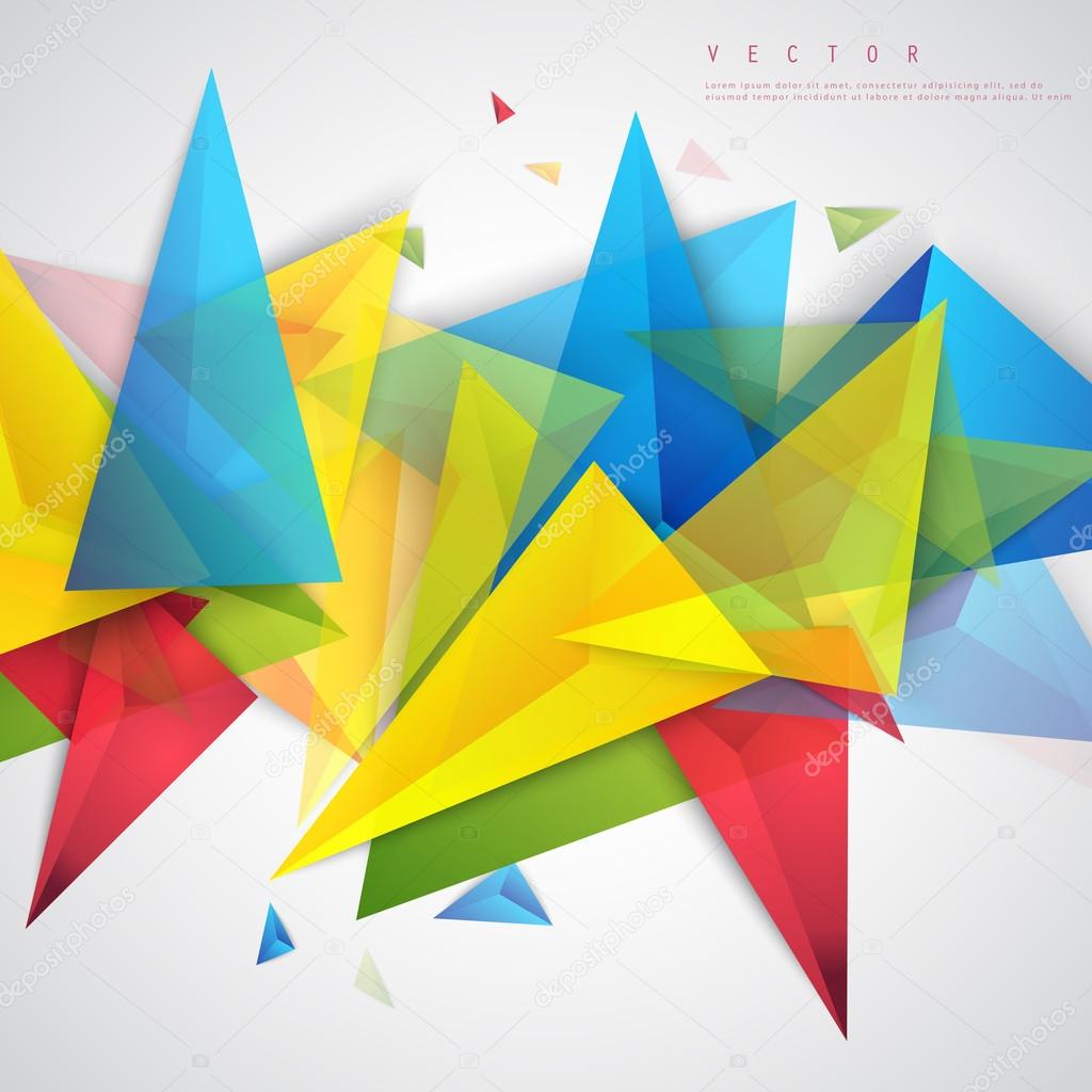Vector Triangles pattern background. Stock Vector Image by ©ikatod ...