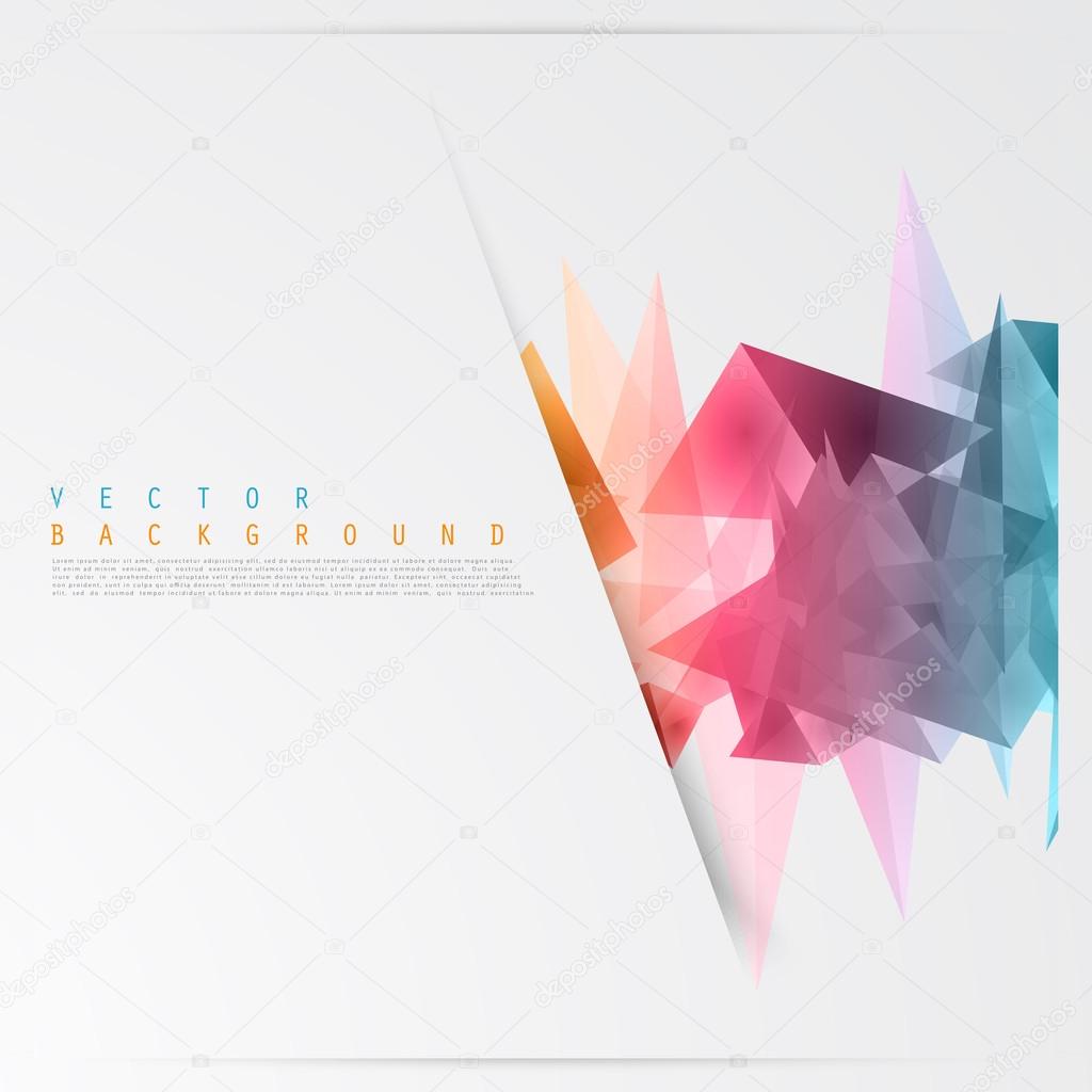 Vector Triangles pattern background. Stock Vector by ©ikatod 64449857