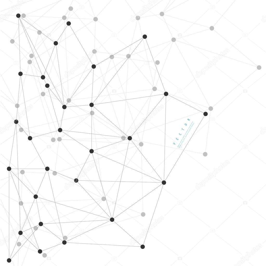 Vector network background abstract polygon triangle. Stock Vector Image ...