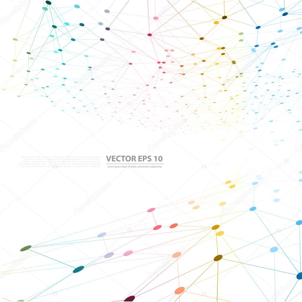 Vector network background abstract polygon triangle. Stock Vector Image ...
