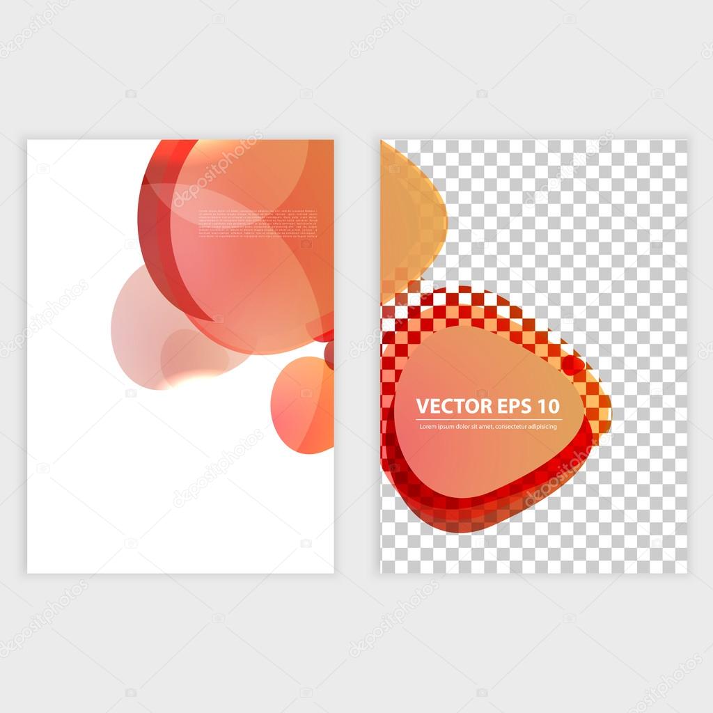Flyer template header design circles. Stock Illustration by ©ikatod ...