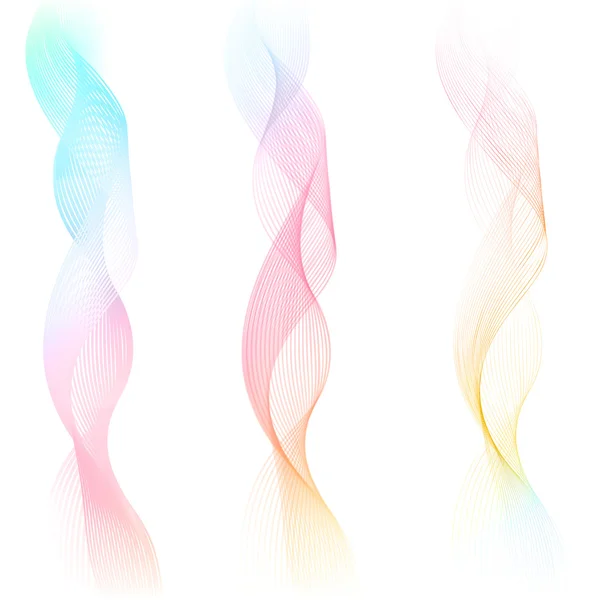 Vector Abstract color waves design element. — Stock Vector © ikatod ...