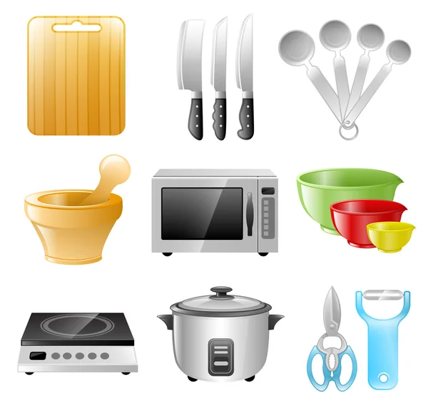 Kitchen equipment Vector Art Stock Images | Depositphotos