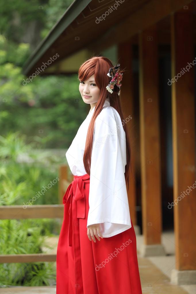 Miko in nature — Stock Photo © piyato #79775396