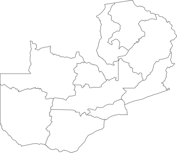 Zambia Map Outline