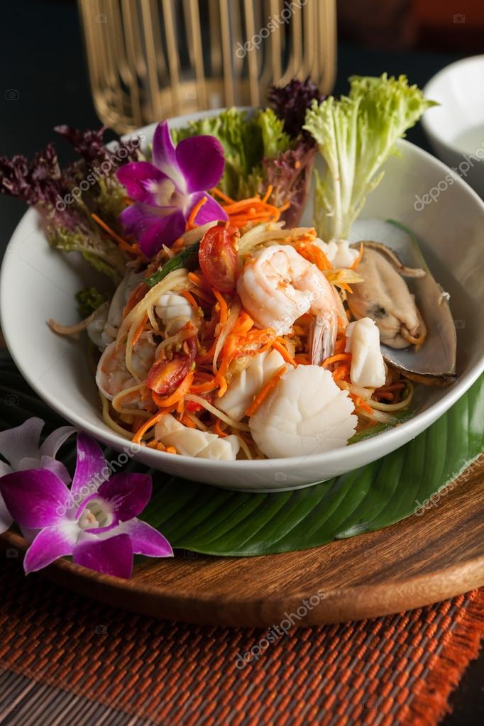 Thai Seafood Som Tum Salad — Stock Photo © ArenaCreative #54052231