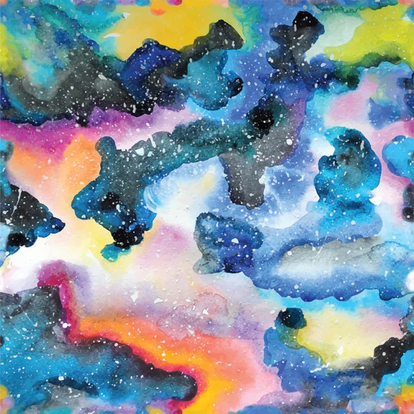 Watercolor galaxy illustration. Seamless pattern. — Stock Photo ...