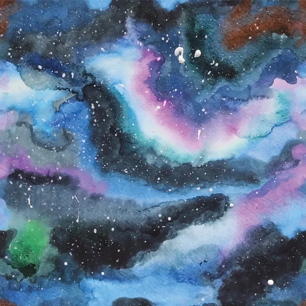Watercolor galaxy illustration. Seamless pattern. — Stock Photo ...