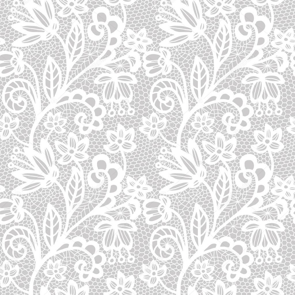 Lace seamless pattern with flowers Stock Vector Image by ©comotom0 ...