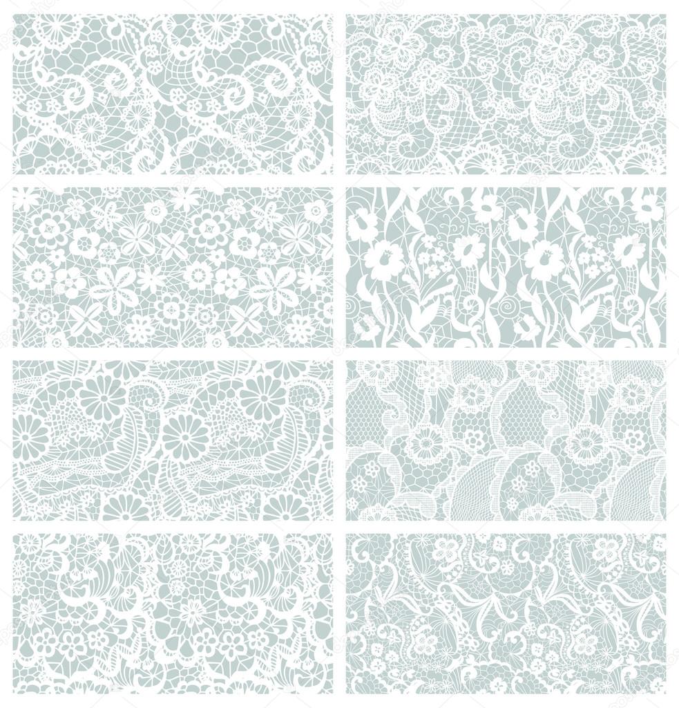 Lace seamless patterns Stock Vector Image by ©comotom0 #55043043