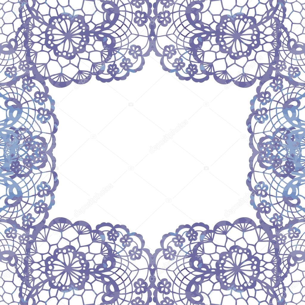 Elegant doily on lace gentle background. Stock Vector Image by ...